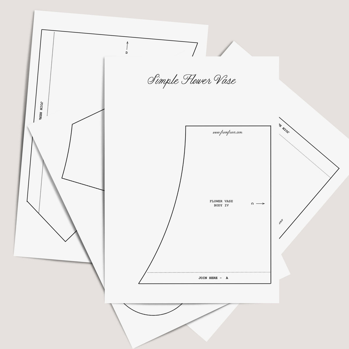 Free Templates | Printable Pottery Templates | from fran